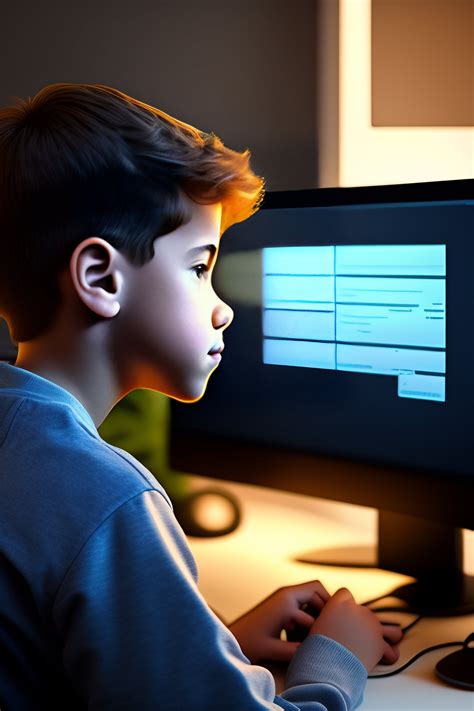 Lexica Boy In His 20s Coding On His Computer3d Realistic
