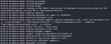 Unable To Use Zip Deploy With Net Core · Issue 21 · Azure App Service