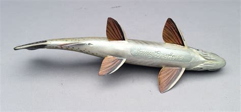 Excellent Carved Trout Spearing Decoy Sonny Bashore Paulding Ohio
