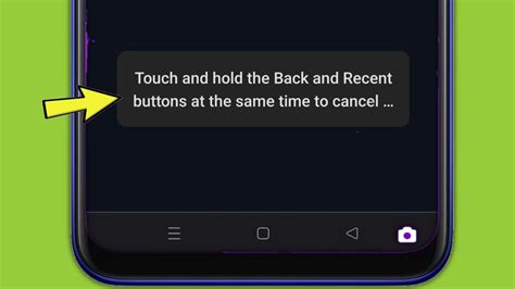 Touch And Hold The Back And Recent Button At The Same Time To Cancel