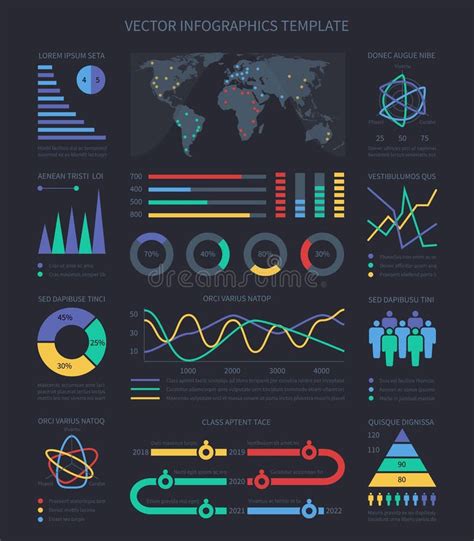 Infographics Elements Statistics Chart Option Flowchart And Timeline