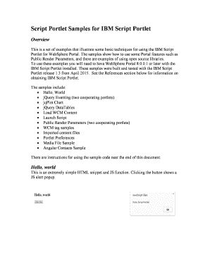Fillable Online Openntf Script Portlet Samples For IBM Script Portlet Openntf Fax Email Print