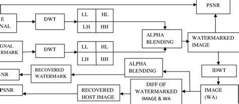 Architecture Of Wavelet Based Watermarking Model Download Scientific