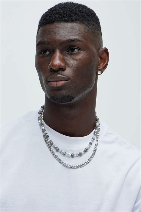 Forbidden Fruit Double Chain Silver Fashion Nova