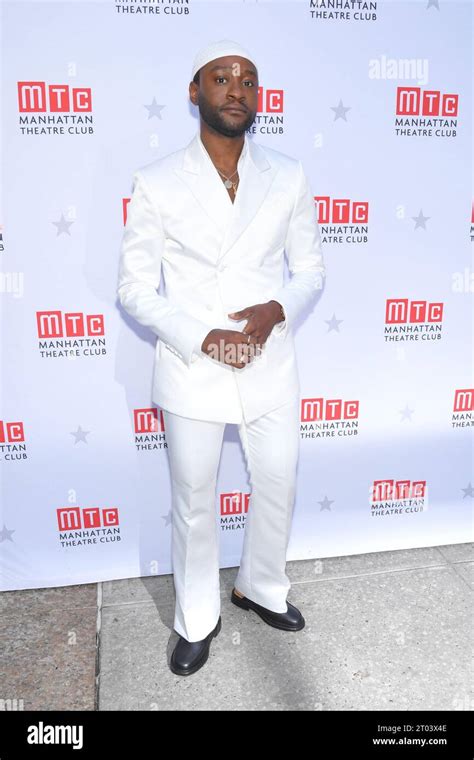 New York Usa 03rd Oct 2023 Michael Oloyede Attending Jajas African Hair Braiding Broadway