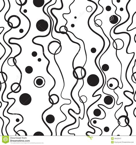 Seamless Abstract Background With Flowing Lines And Circles Stock Vector Illustration Of Flow