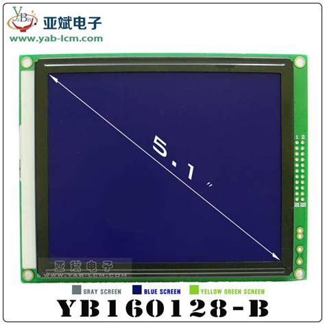 Yb160128 DOT Matrix Liquid Crystal Display Module Liquid Crystal Display And Graphic DOT