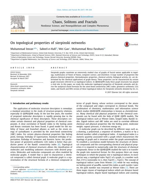 Pdf On Topological Properties Of Sierpinski Networks 250
