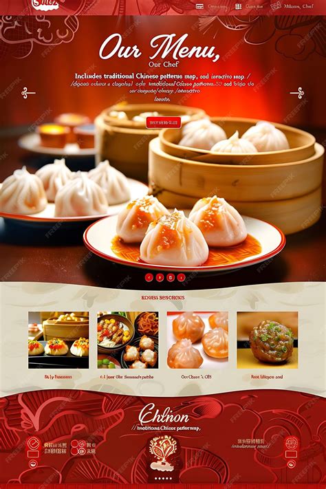 Premium Photo Dim Sum With Parallax Scrolling Effect Elegant Layout For A Chinese Food Website