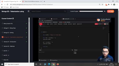can you explain line 17 output at 02 53 in strings 03 tokenization