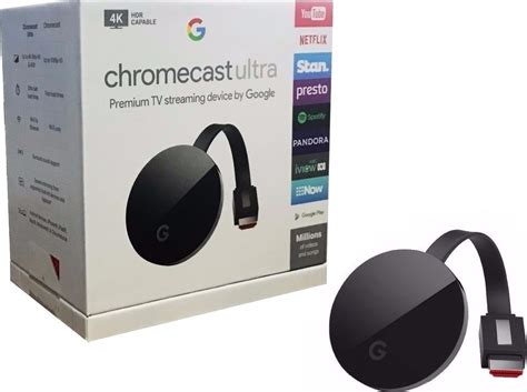 Google Chromecast Ultra 4K Ultra HD - Black | GA3A00403A14/GA3A00404A04 ...