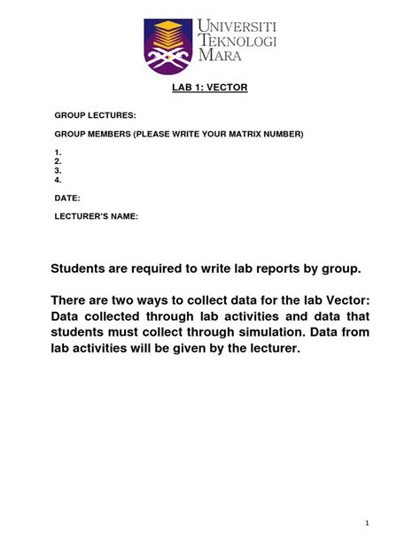 Lab 1 Vector Odl V02 Pdf
