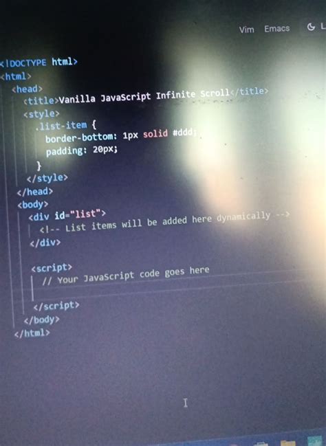Vanilla Javascript Infinite Scroll List Item Border Bottom 1px Solid Ddd Padding 20px Your