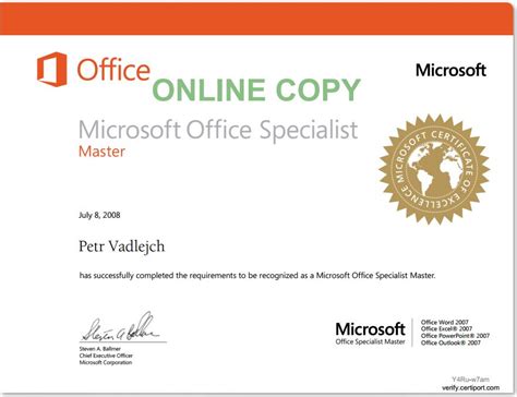 Microsoft Powerpoint Certification Training Mos