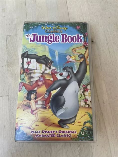 The Jungle Book Disney Classics Vhs Video Tape Vintage Rare Retro 991