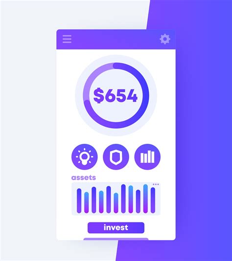 Finance App Mobile Ui Design Vector 2265515 Vector Art At Vecteezy