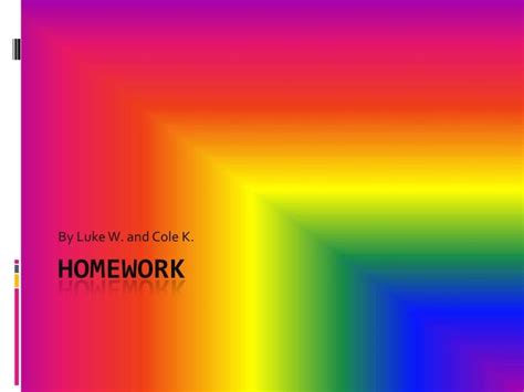 Homework Powerpoint