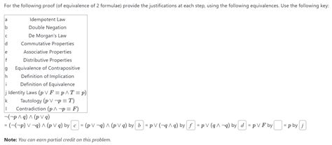 Solved For The Following Proof Of Equivalence Of 2