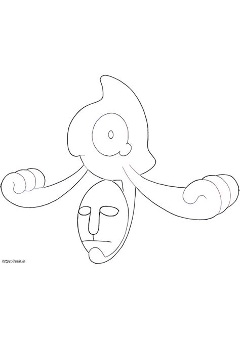 Yamask Pokémon Coloring Page