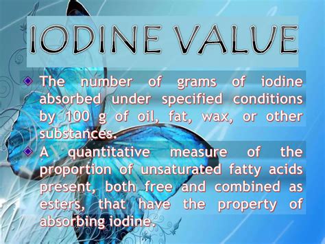 Iodine Value Quality Control 1 Pptx