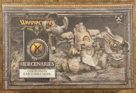 Warmachine Miniature Mercenaries Ghordson Earthbreaker By Privateer Press