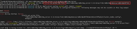 rabbitmq启动failed to write pid file var lib rabbitmq mnesia webfuture