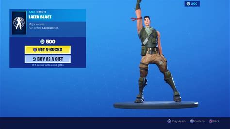 New Lazer Blast Emote In Fortnite Major Lazer Youtube