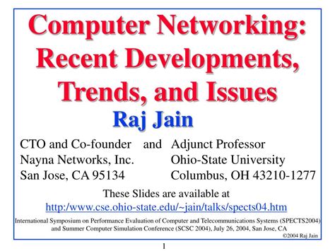 Ppt Computer Networking Recent Developments Trends And Issues Powerpoint Presentation Id