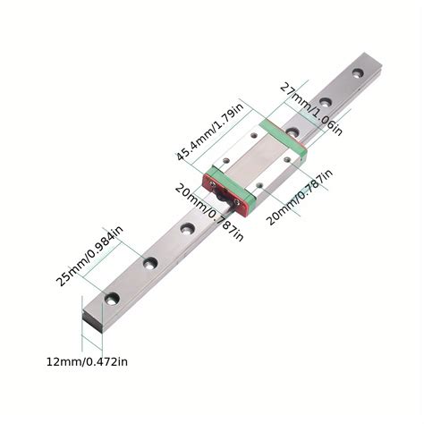 Mgn Mgn12 Length Miniature Linear Rail Slide Mgn12 Linear Temu United