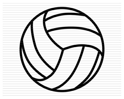 Volleyball Svg Volleyball Clipart Volleyball Silhouette Volleyball