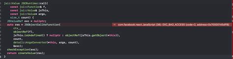Fast Refresh Error Excbadaccess · Issue 26557 · Facebookreact
