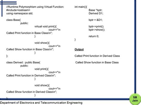 Comparison Between Runtime Polymorphism And Compile Time Polymorphism Pdf