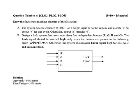 solved question number 4 [clo2 plo2 plo3] [5 10 15