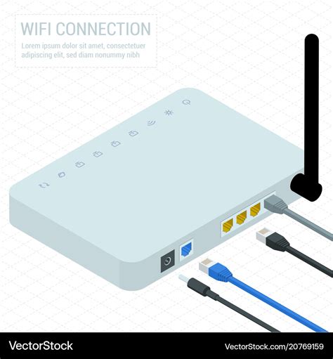 Wireless Wi Fi Router Royalty Free Vector Image