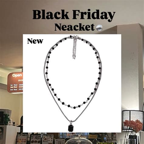 พร้อมส่ง สร้อยคอ2เลเยอร์ Black Friday Neacket Unix Sexตัดรอบ1600น