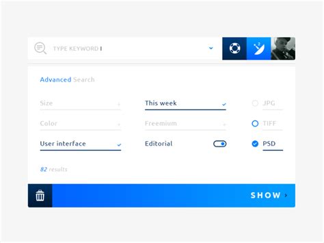 Advanced Search UI 2020 Expertrec