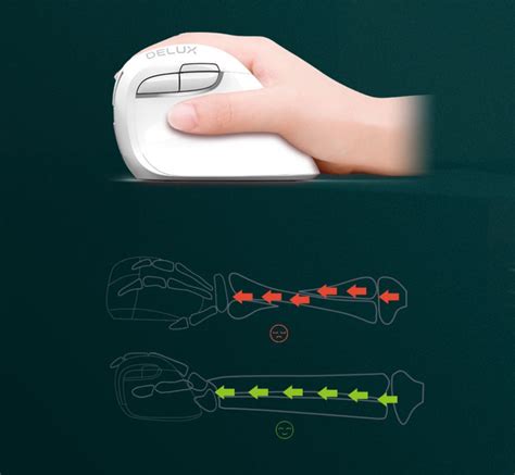Беспроводная вертикальная мышь Delux M618 Mini Gx Fct3065 White фото отзывы характеристики