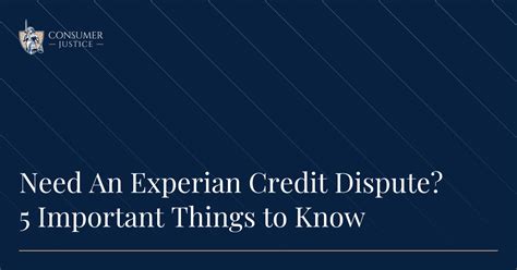 Need An Experian Credit Dispute 5 Important Things To Know