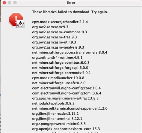 Im Trying To Play A Modded Server With The Homies And This Is What Happens Every Time I Try To