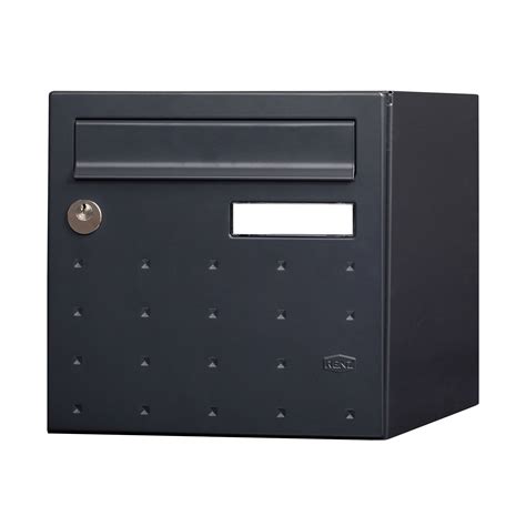 Boite Aux Lettres Cubysm 2 Portes Gris Anthracite Ral 7016 Mat Leroy