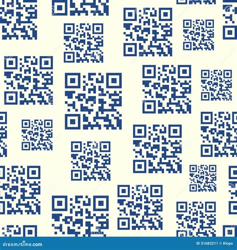 Qr Barcode Seamless Pattern Stock Illustration Illustration Of Data