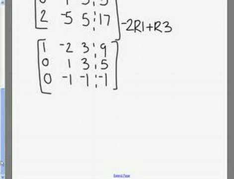 Solving Systems using matrices - YouTube