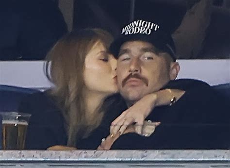 Travis Kelce Reveals Mixed Feelings Cuddling Up To Taylor Swift For Yankees Guardians Playoff Game