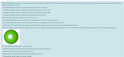 Write The Complete Vertex Shader And Fragment Shader Chegg