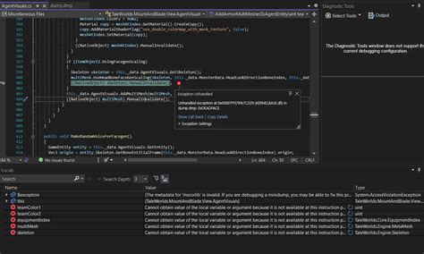 Using ButterLib S Crash Dump For Debugging At Mount Blade II