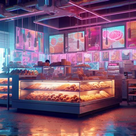 Premium AI Image There Is A Bakery With A Display Case Full Of Pastries Generative Ai