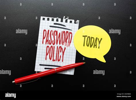Writing Displaying Text Password Policy Business Approach First Line