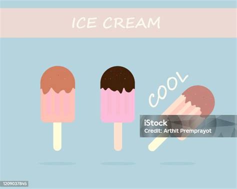 아이스크림 안녕하세요 여름 파스텔 아이스크림 벡터 일러스트 Eps10 귀여운에 대한 스톡 벡터 아트 및 기타 이미지 귀여운