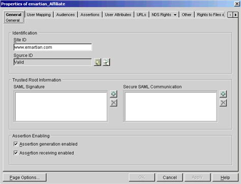 Novell Documentation Saml Extension For Novell Ichain Creating A Saml Trusted Affiliate