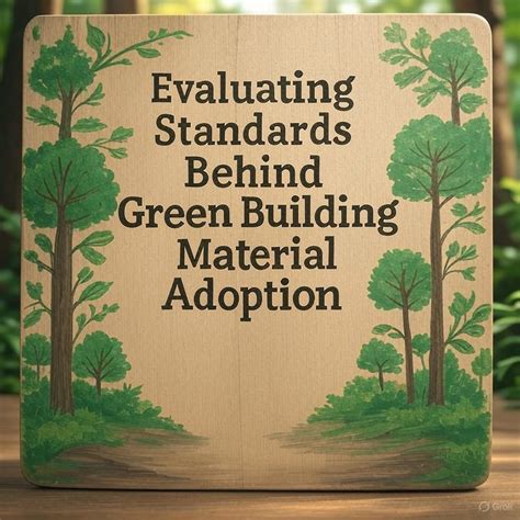 Evaluating Standards Behind Green Building Material Adoption Dgm News